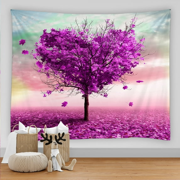 Beautiful Flowers Red Rose Tapestry Wall Hanging Dormitory Art ration ...