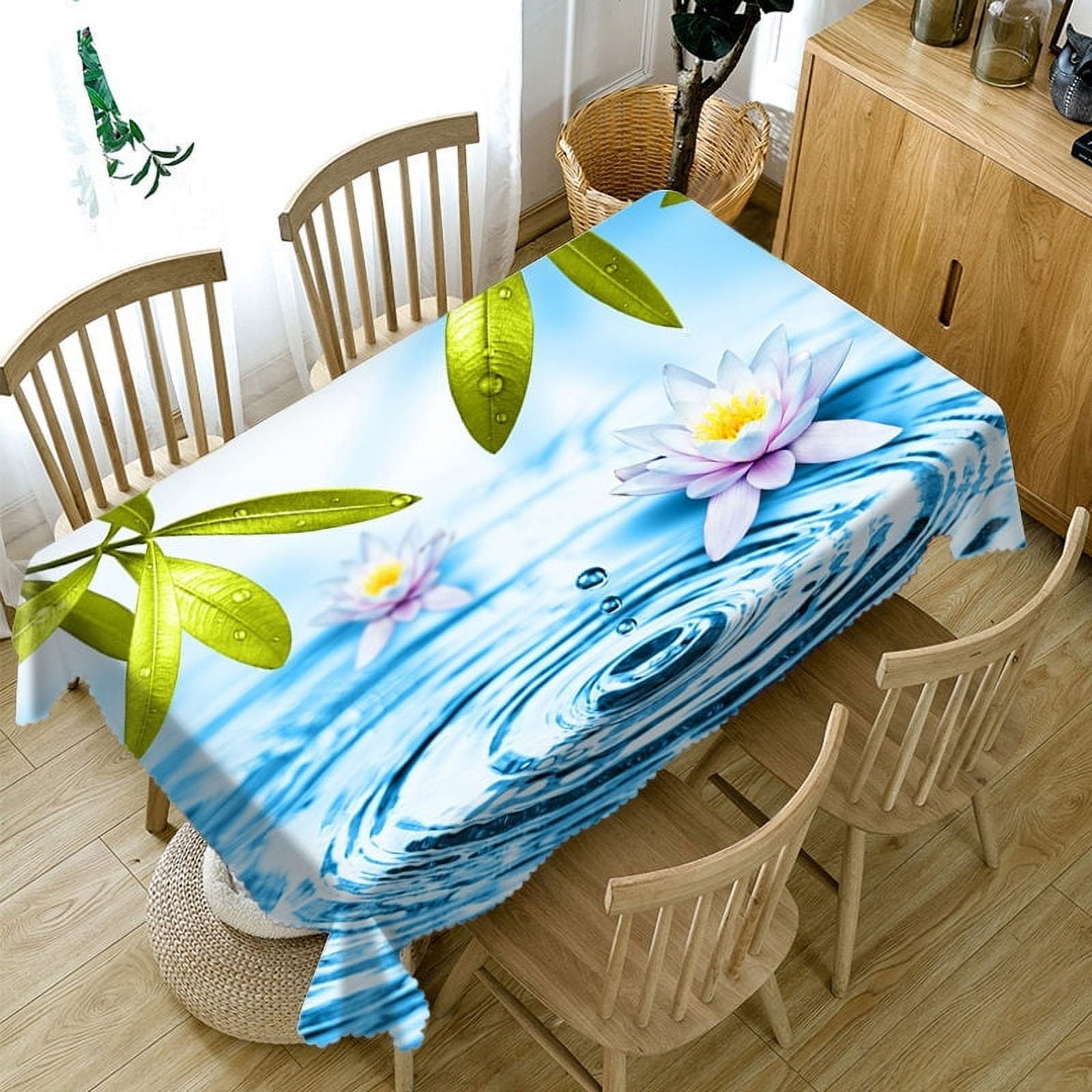 Beautiful Flowers Tablecloth Rectangular and Round Table Cover for ...