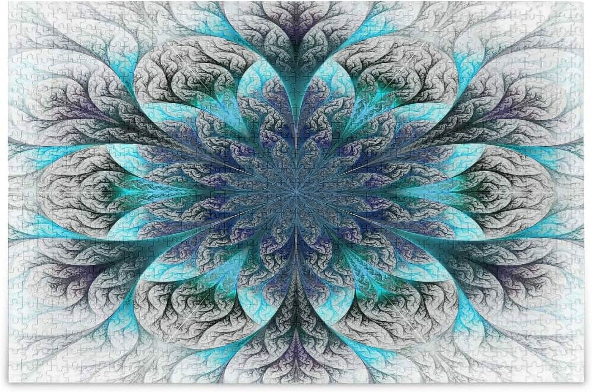 Beautiful Fractal Flower Jigsaw Puzzle 1000 Piece Puzzle for Kids Adult ...