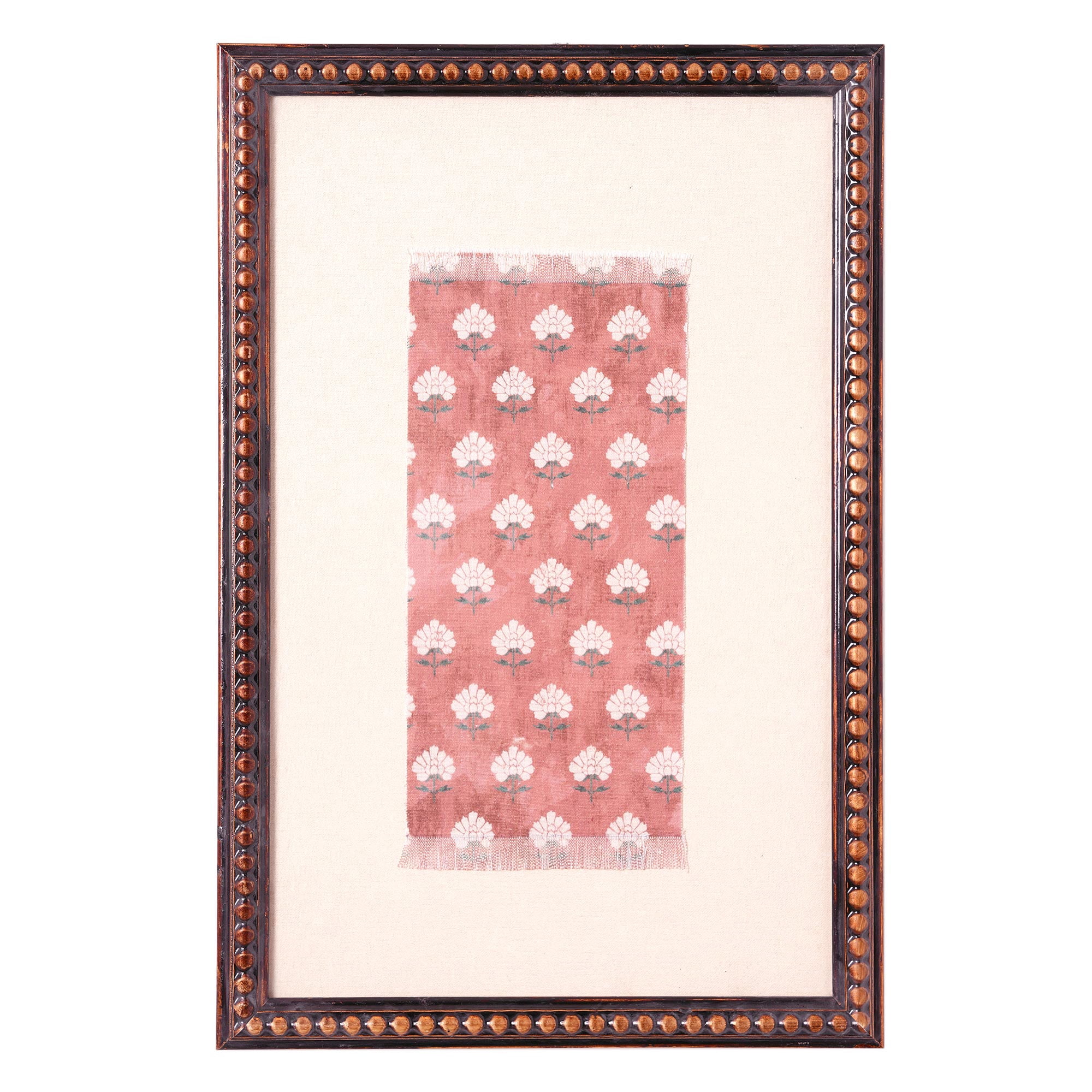 Beautiful Framed Floral Block Print Wall Art by Drew Barrymore 11.5" X ...