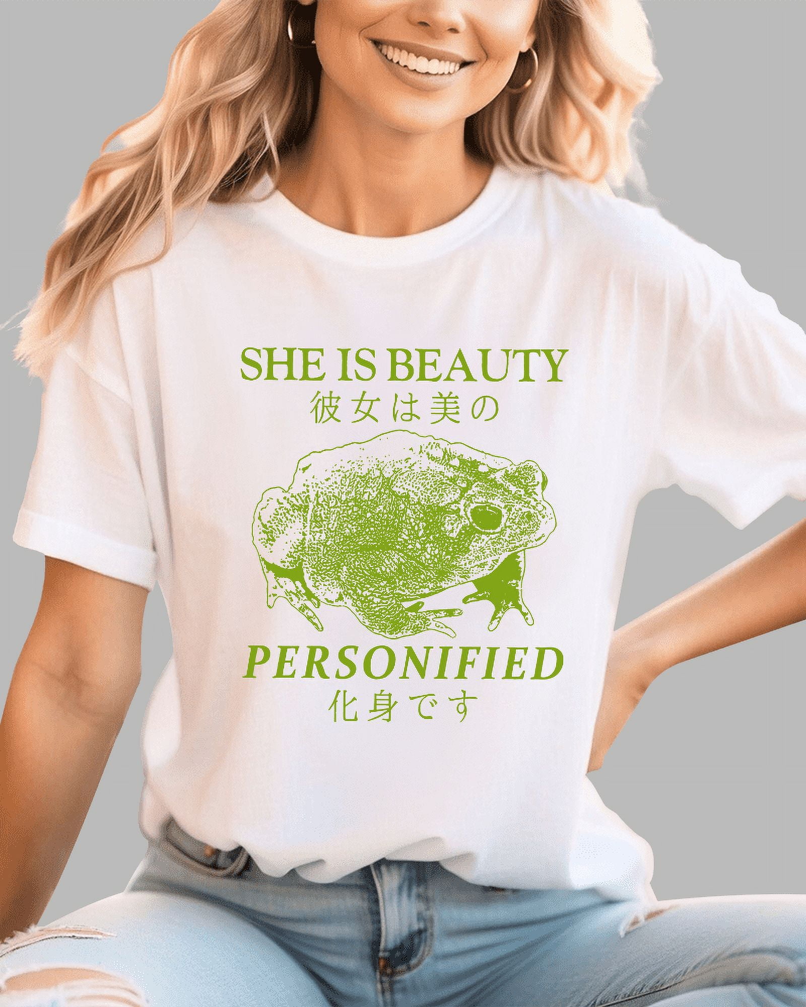 Beautiful Frog Japanese T-shirt- - Walmart.com