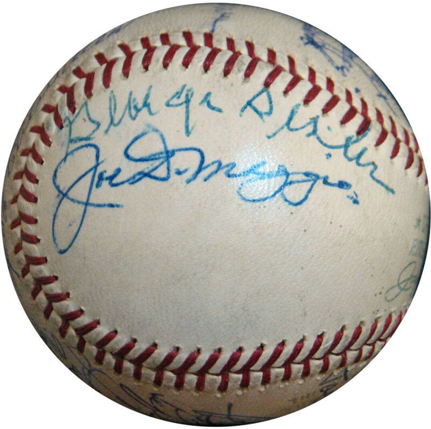 Beautiful George Sisler Joe Dimaggio 1960s HOF Induction Signed ...