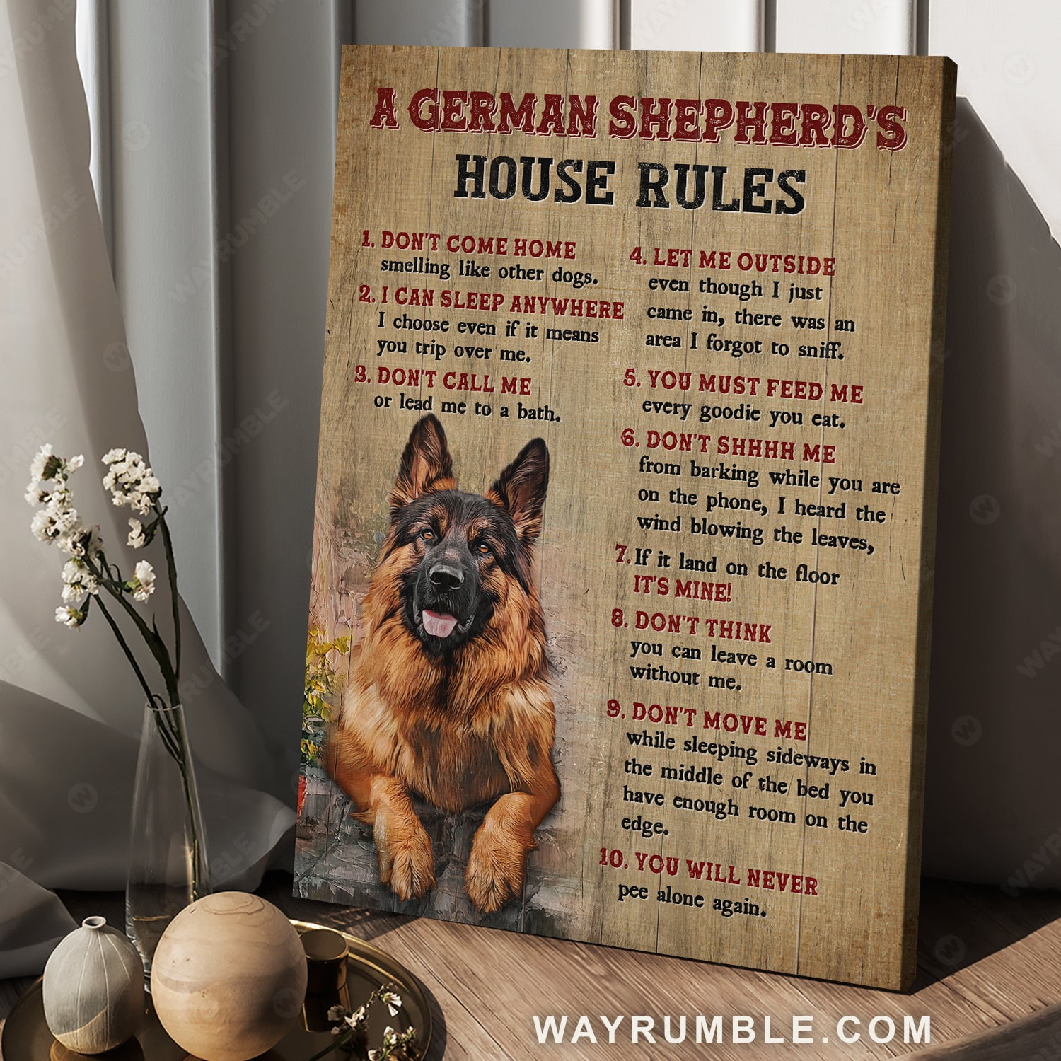 Beautiful German Shepherd, Dog drawing, A German Shepherd's house rules ...