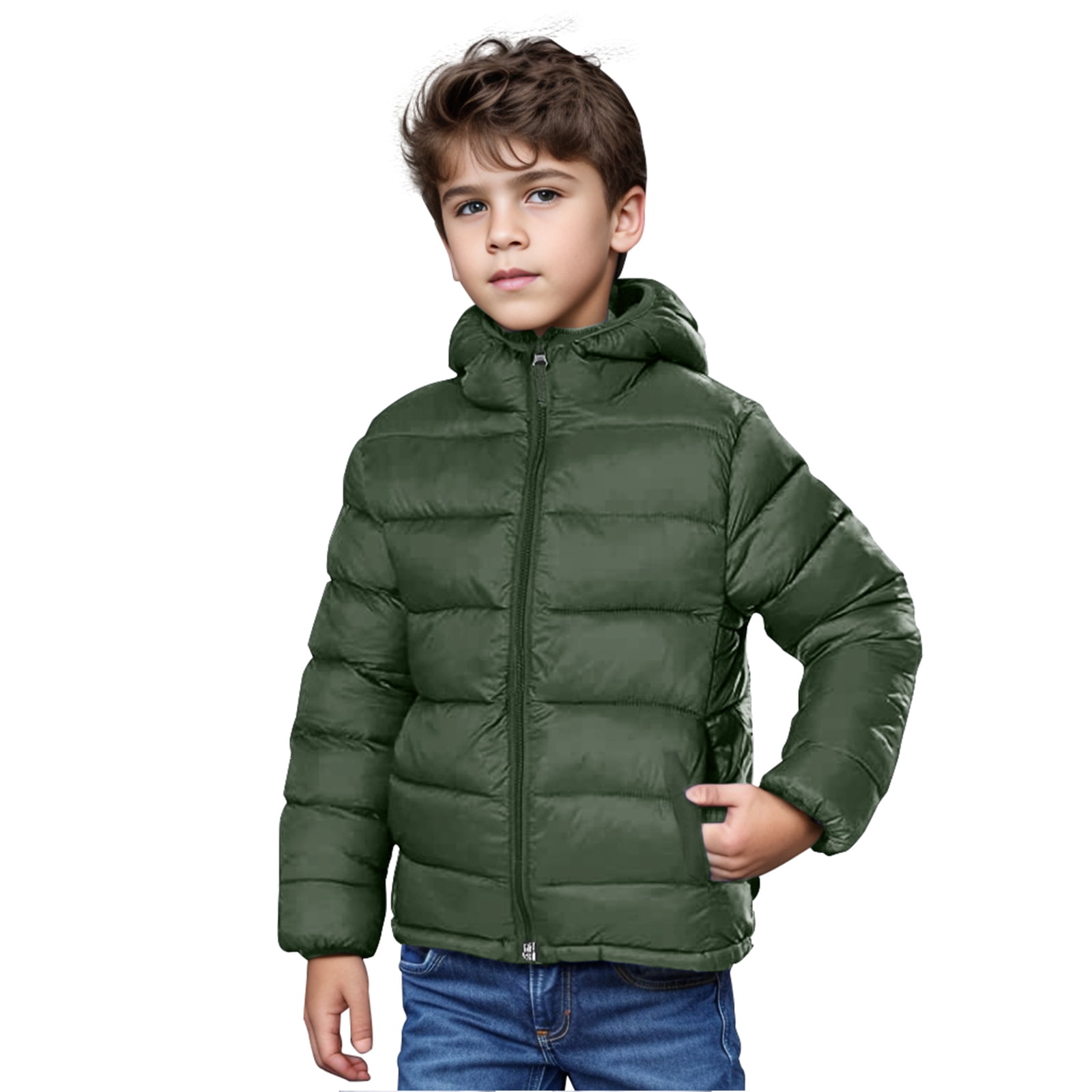 Beautiful Giant Boys Girls Puffer Jacket Lightweight Warm Hooded Winter ...