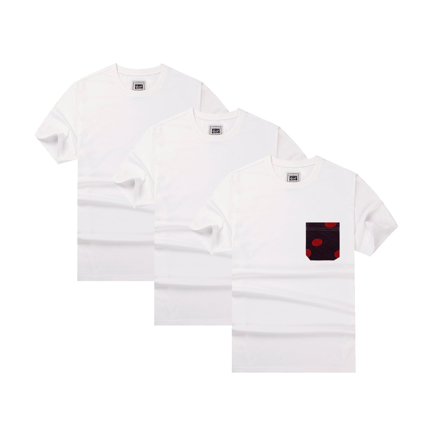 Beautiful Giant Men's 3-Pack Pocket T-Shirt Short Sleeve Cotton Blend ...
