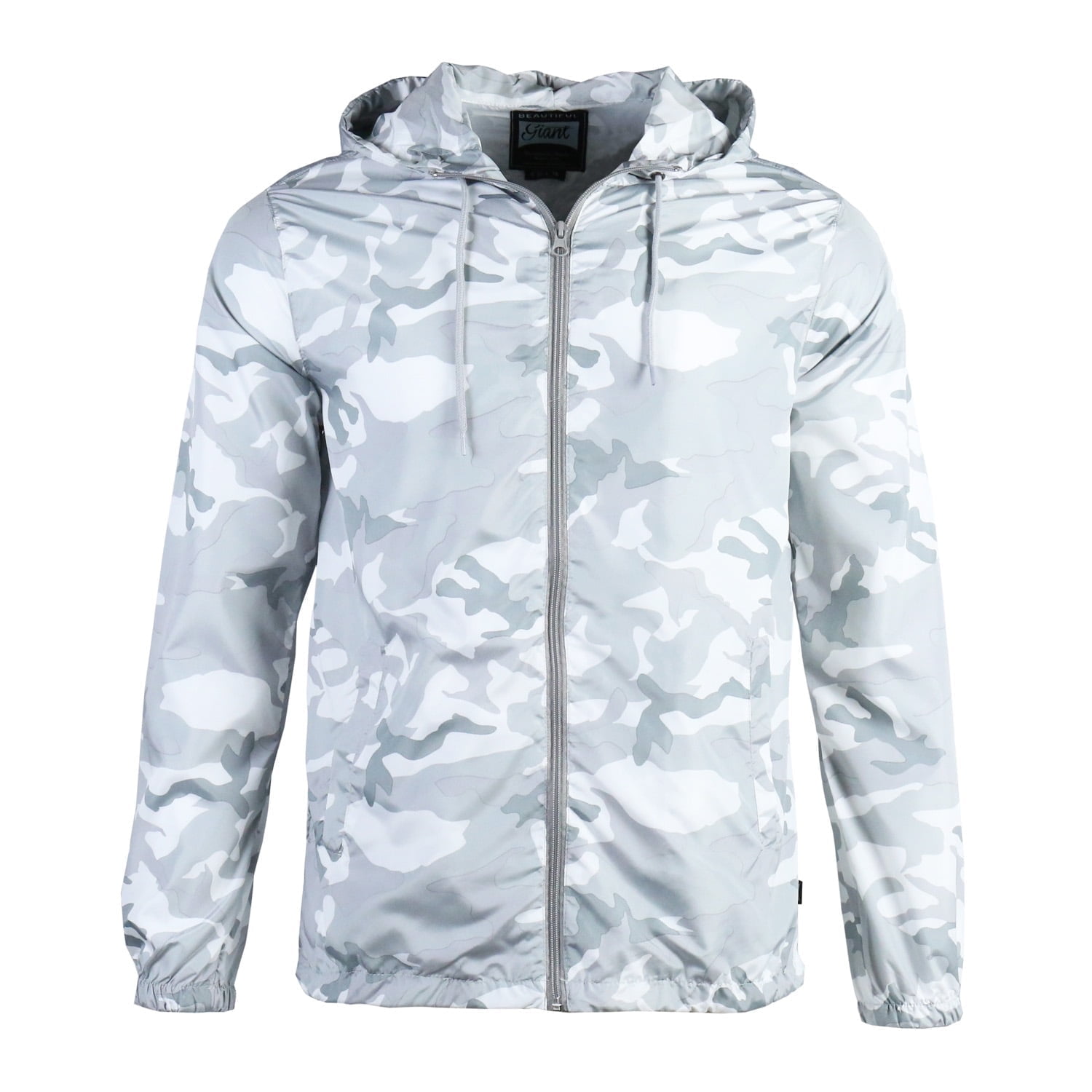 Beautiful Giant Polyester Men's Coat Long Sleeves Camo Windbreaker ...