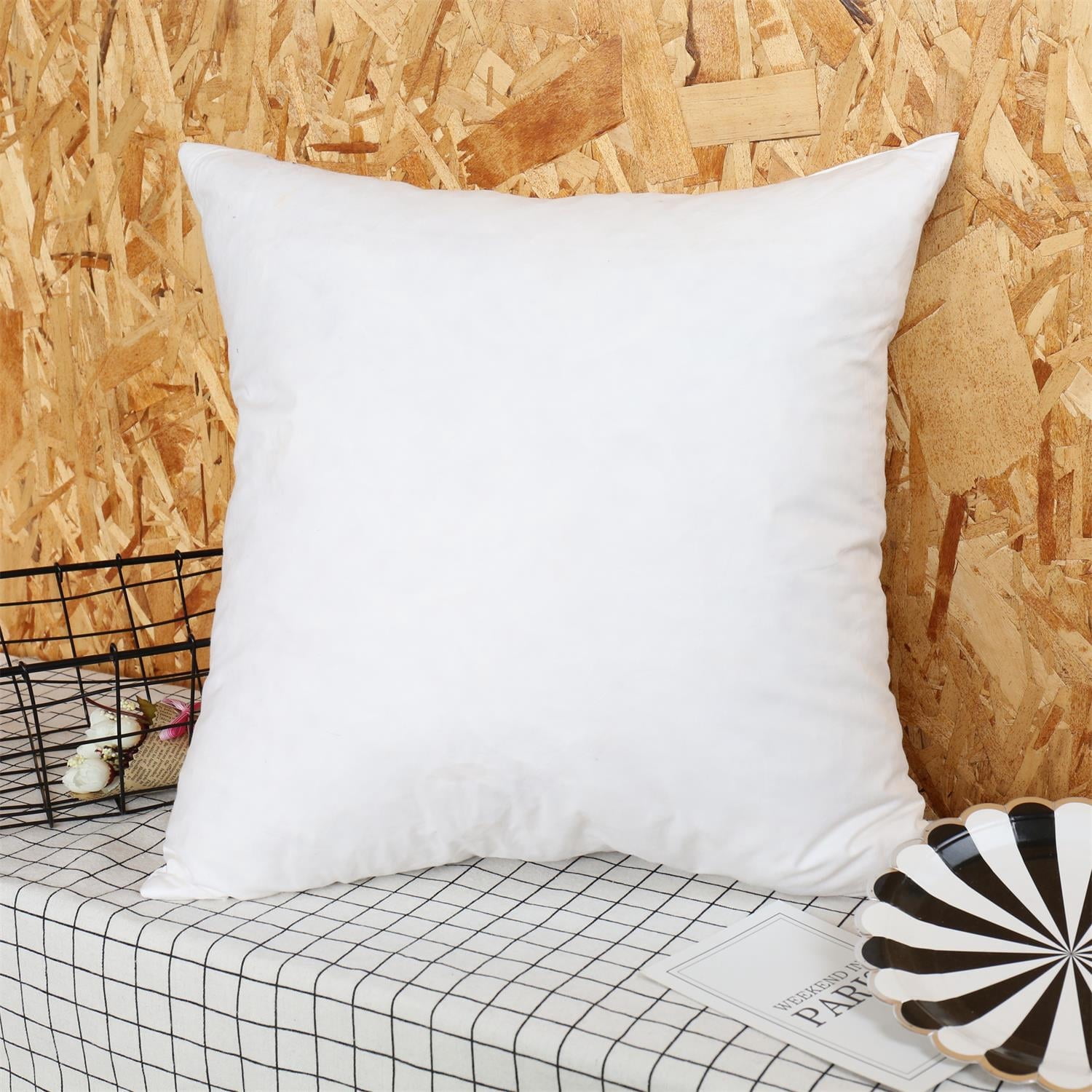 Beautiful Giant Ultra Soft Down Feather Euro Pillow Insert 2 Pack, 18"x ...