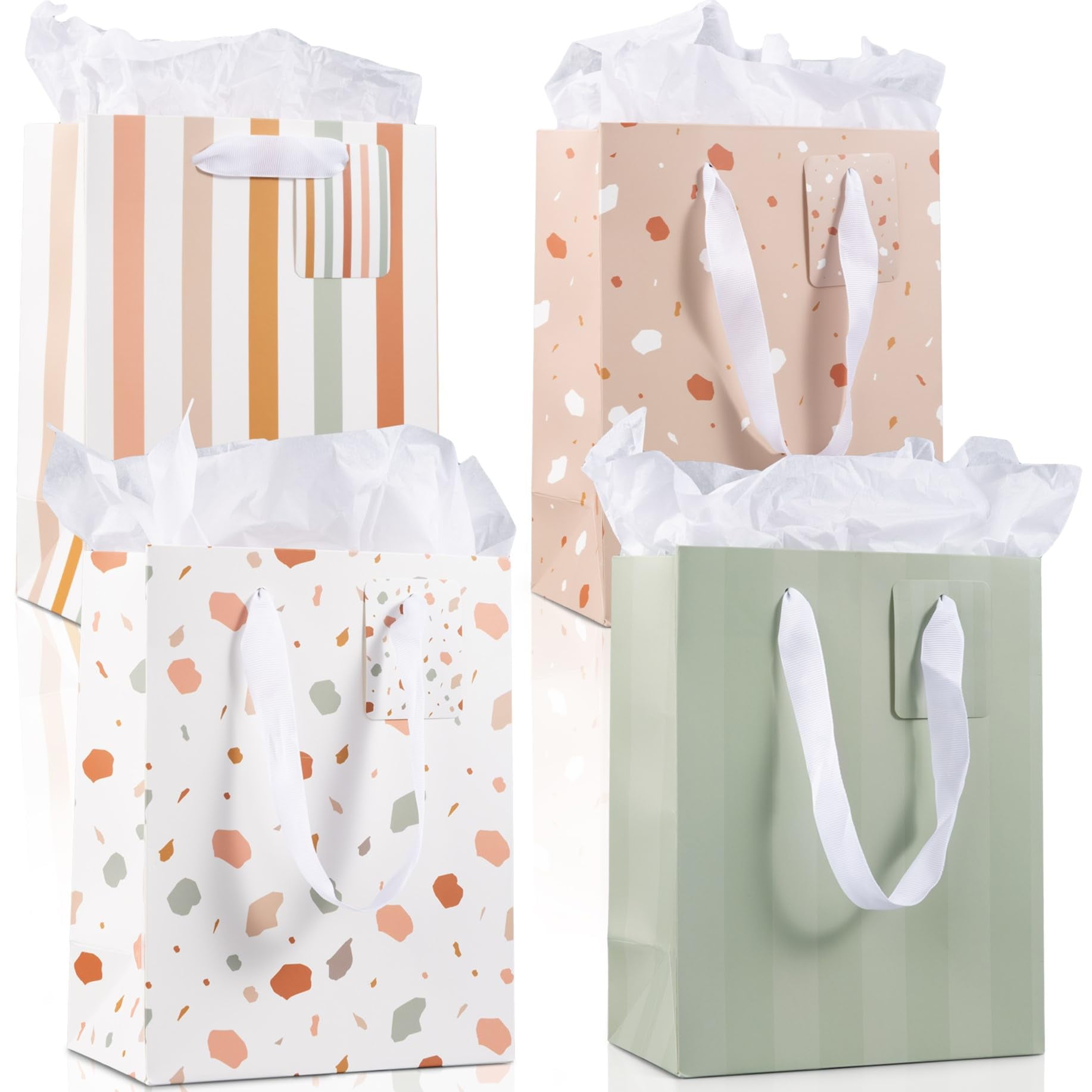 Beautiful Gift Bags Set RRF12 of 4 - Medium Bags with Handles incl ...
