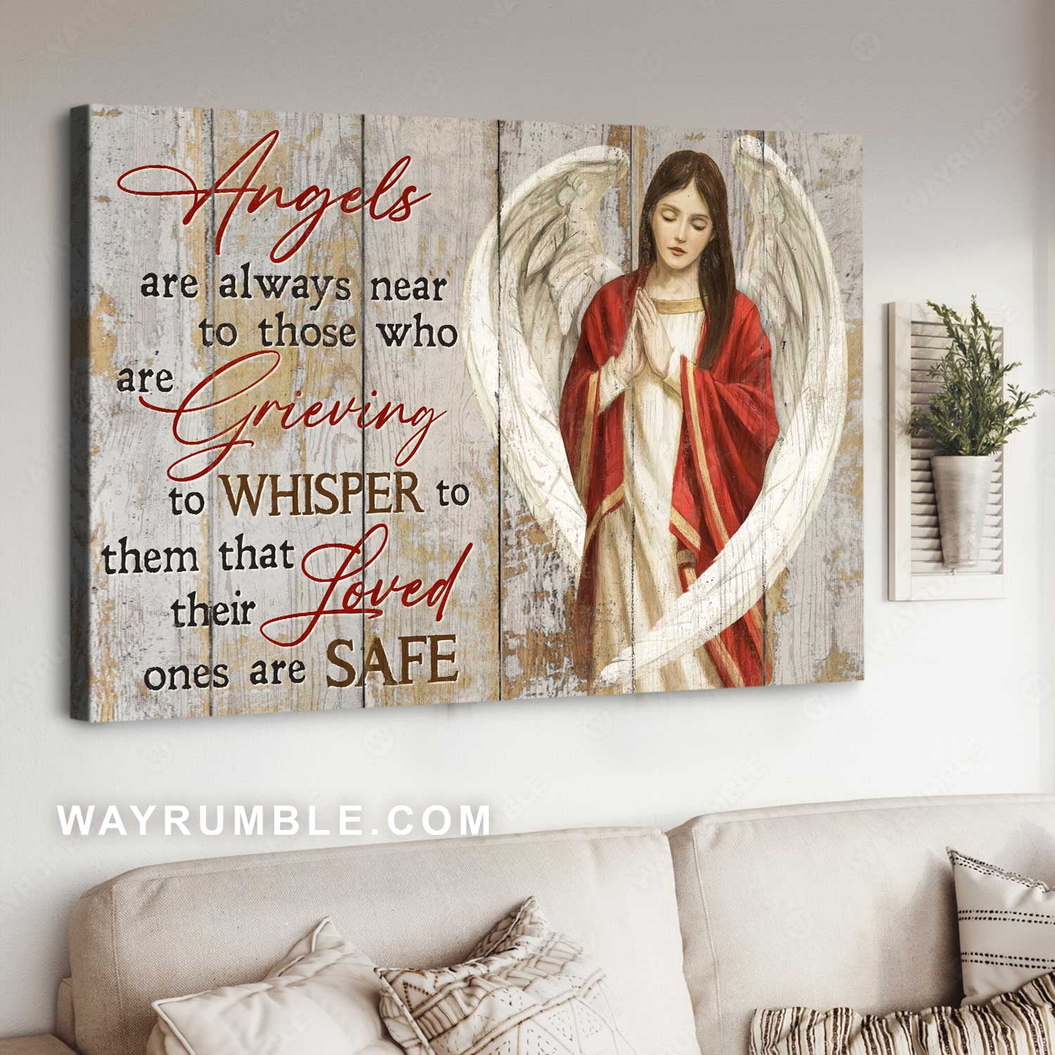Beautiful Girl Angel Wings Angels Are Always Near - Heaven Landscape ...