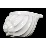 Beautiful, Glossy & Shiny Ceramic Shell Showpiece In White Large ...