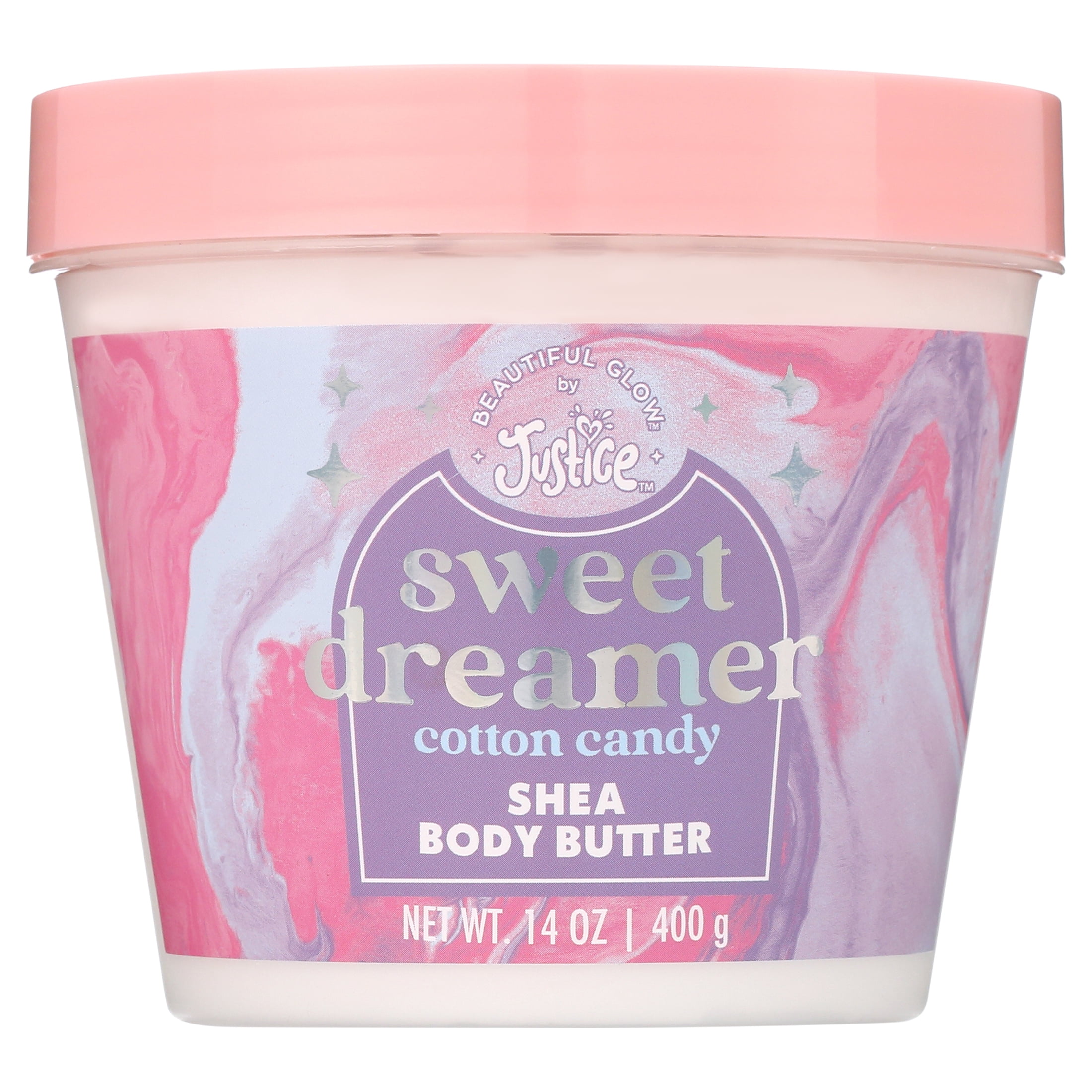 Beautiful Glow by Justice Shea Body Butter, Cotton Candy, 14 oz ...