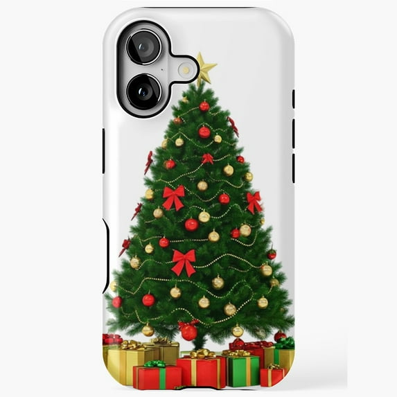 Beautiful Gold Star Tree Festive Ornaments Illustration with iPhone 17 ...
