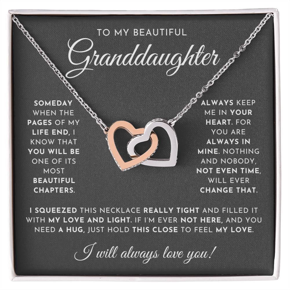 To My Beautiful Granddaughter Necklace A Meaningful Necklace Perfect ...