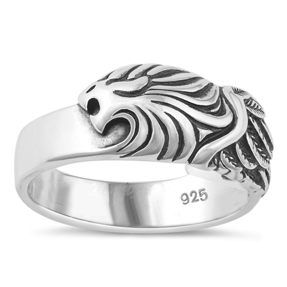Beautiful Griffin Ring .925 Lion Eagle Sterling Silver Band Jewelry ...