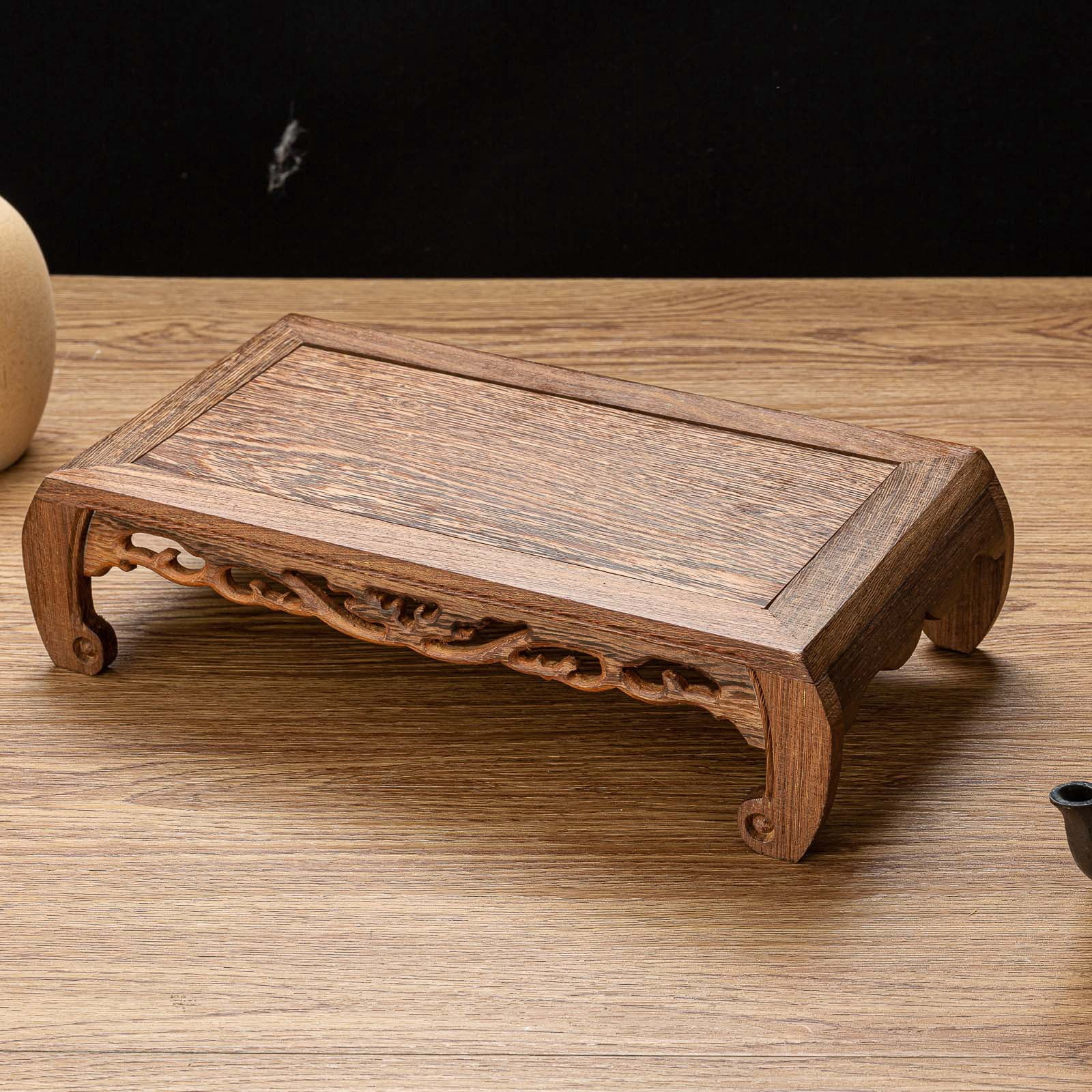 Beautiful Hand Craft Rosewood Oriental Vase Flower Stand - 1 Stand (X ...