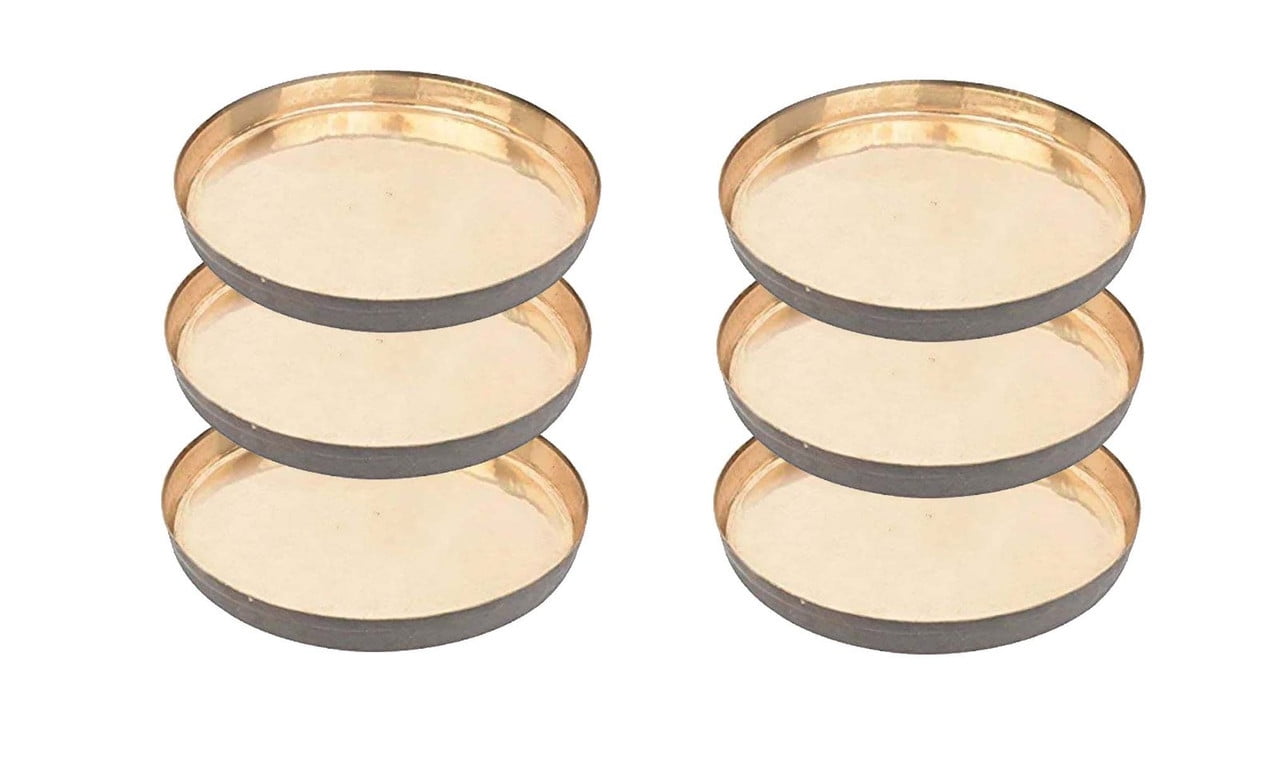 Beautiful Handmade Kansi Plates Bell Bronze Metal Tray Pooja Thali, 800 ...