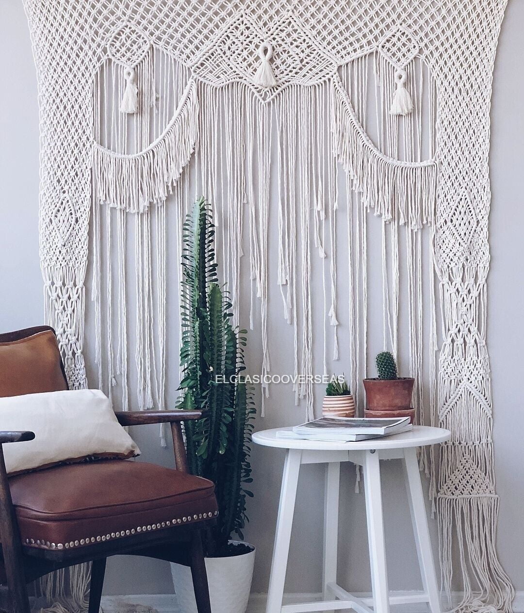 Beautiful Handmade Macrame Wedding Backdrop, Macrame Wedding Arch Arbor ...