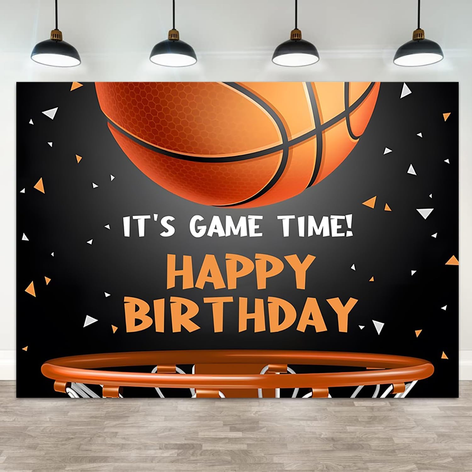 Beautiful Happy Birthday Backdrop It's Game Time Photography Background ...