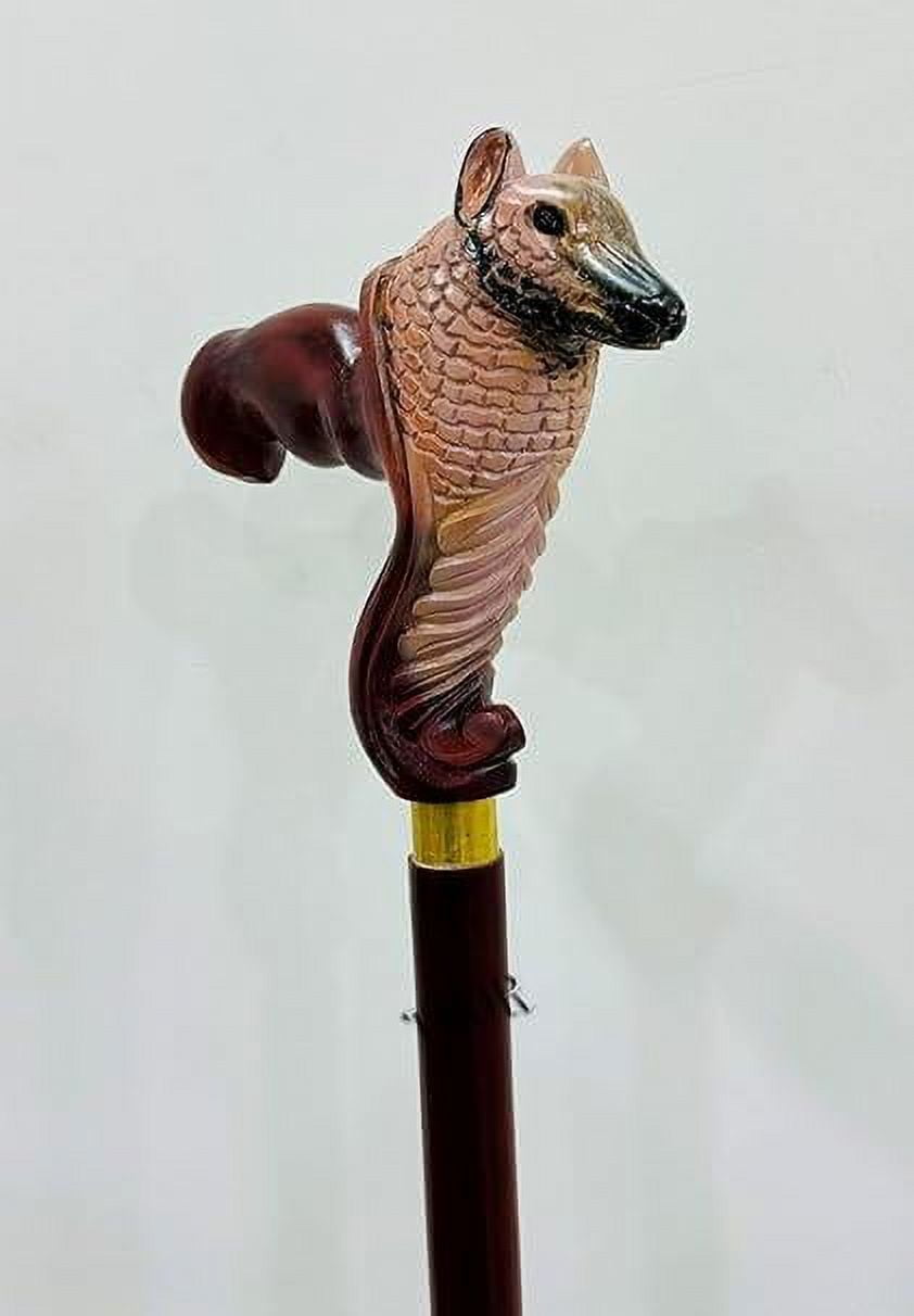 Beautiful Head Walking Stick Canes Reed Wood Wooden Hand-Carved Carving ...