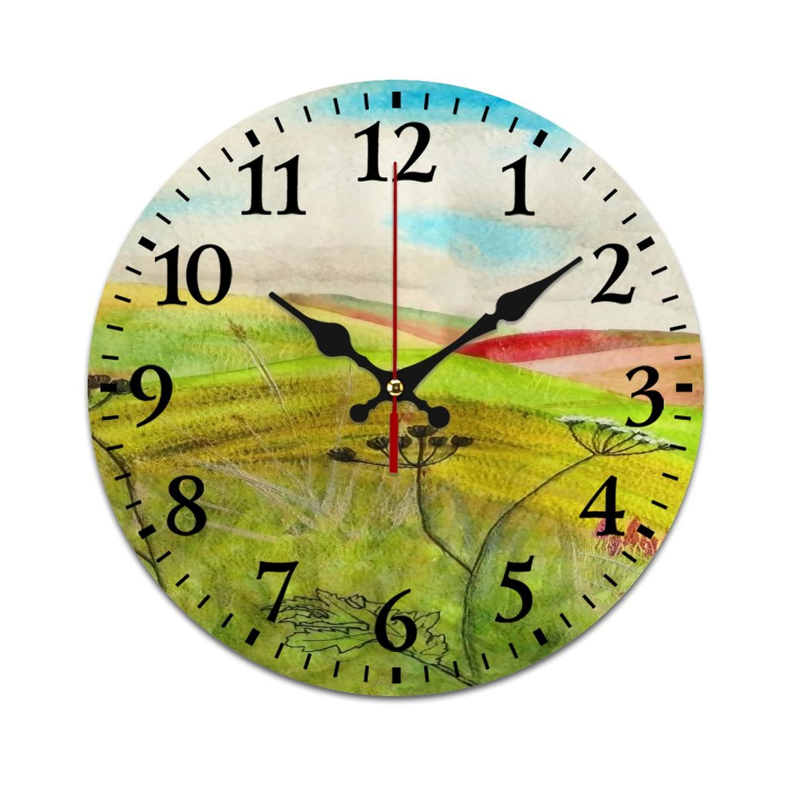 Beautiful Hills And Sky Wall Clock Modern Design Clocks Wall Hanging ...