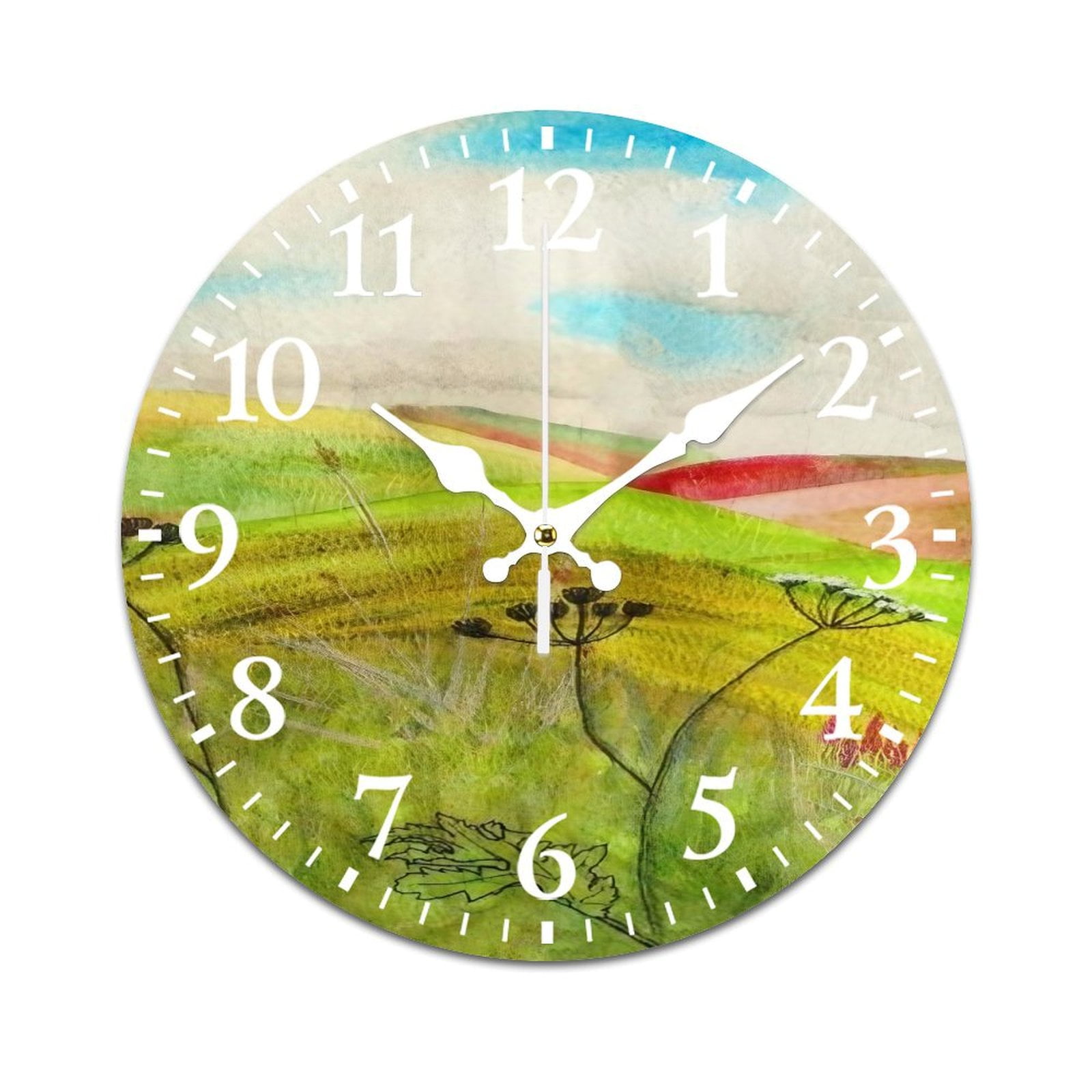 Beautiful Hills And Sky Wall Clock Modern Design Clocks Wall Hanging ...
