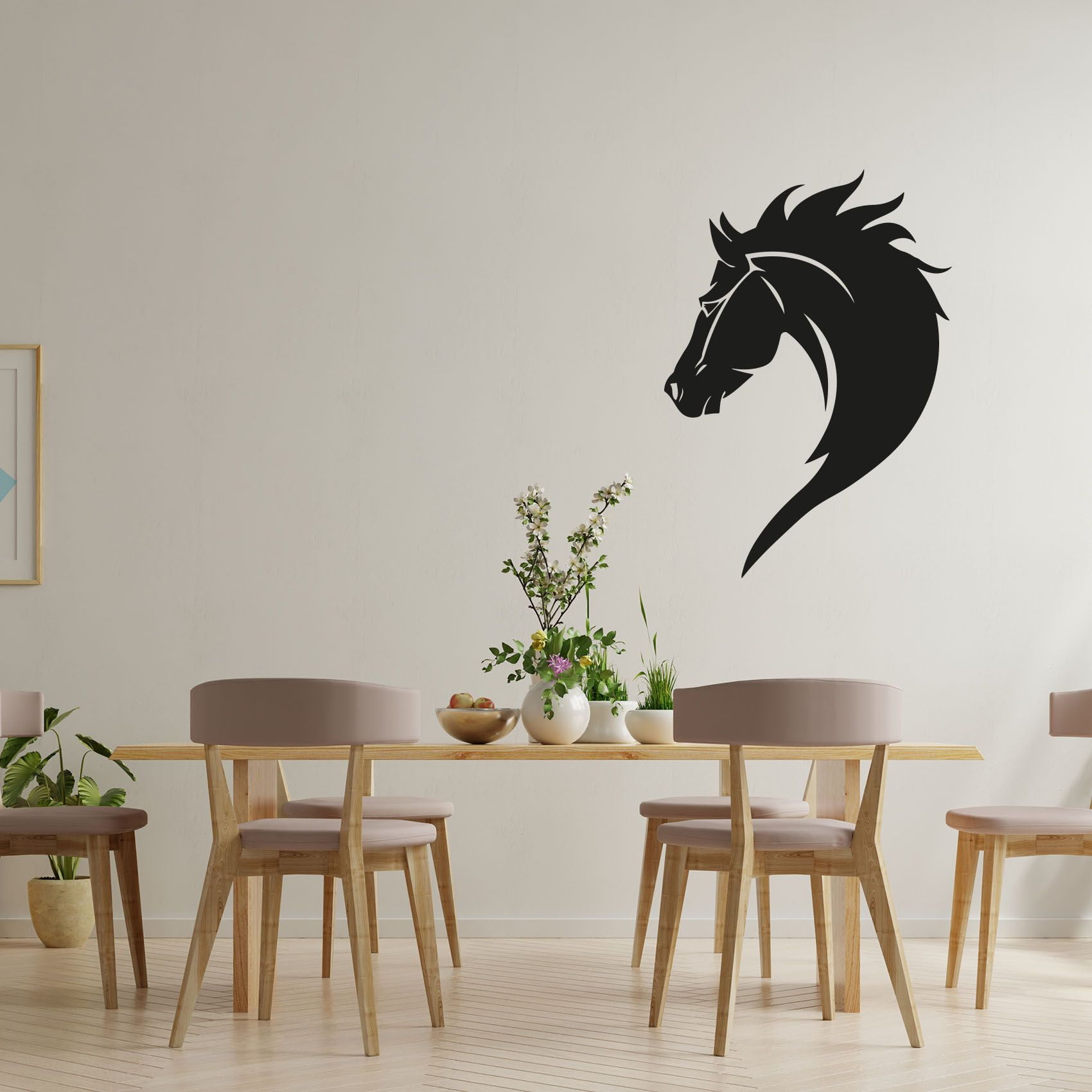 Beautiful Horse Stallion Portrait Silhouette Beautiful Horse Stallion ...