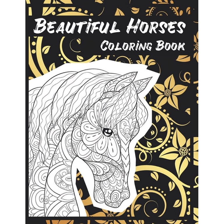 beautiful horses coloring book
