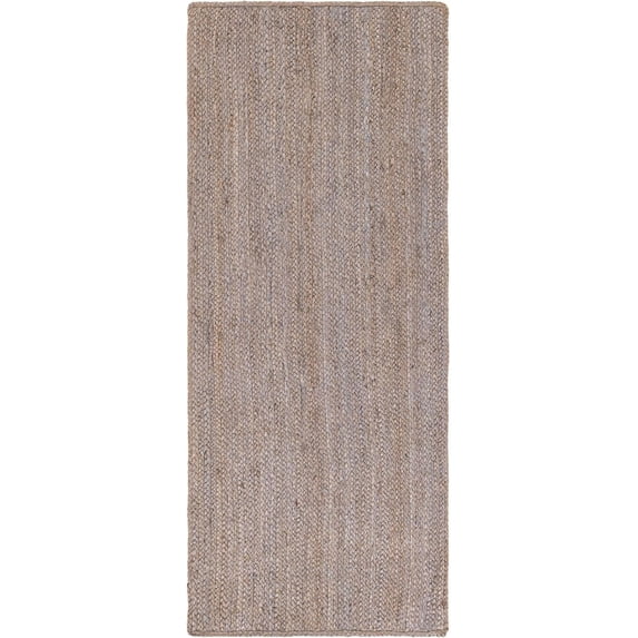 Beautiful Indian Handmade Braided Pure Gray Jute Area Rug Size - 2 x 10 ...
