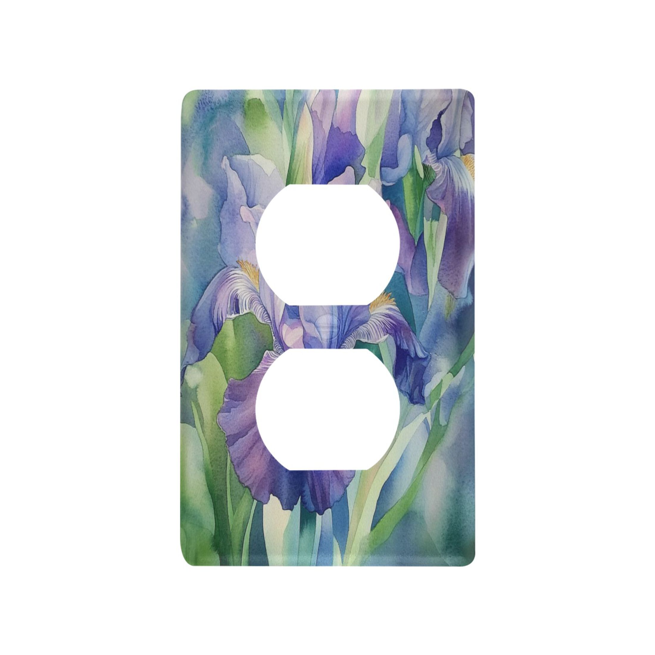 Beautiful Iris Flower Light Switch Cover Switch Plate Outlet Cover Plug ...