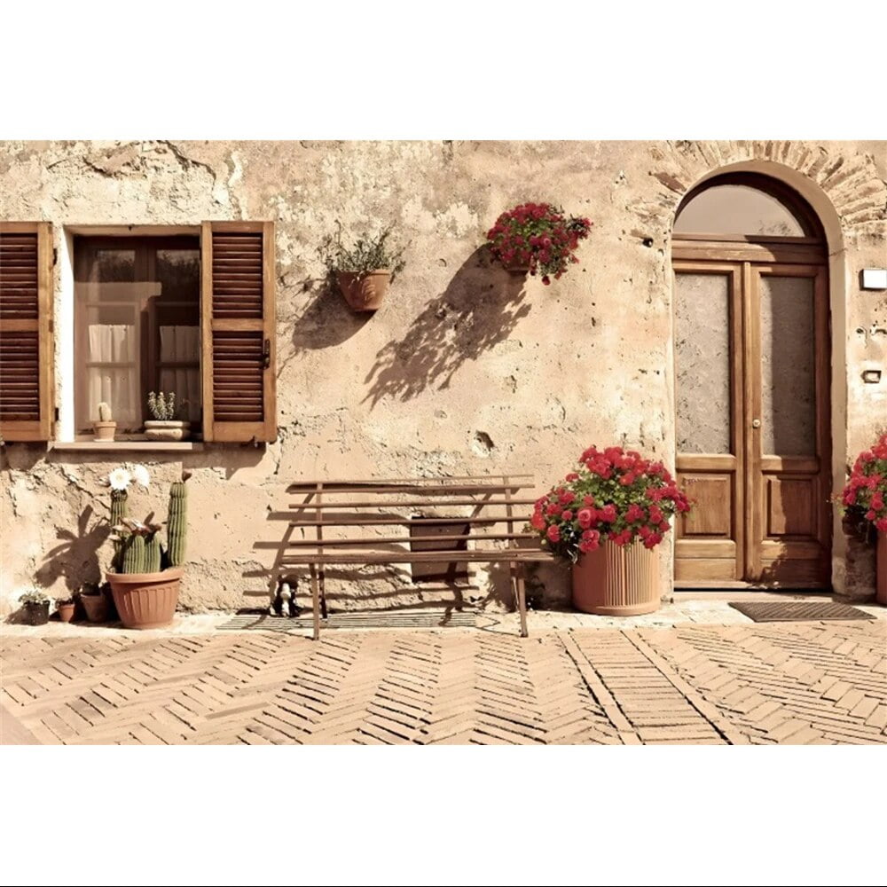 Beautiful Italy Dolomites Valley Scenery Backdrop Blue Sky Clouds High ...