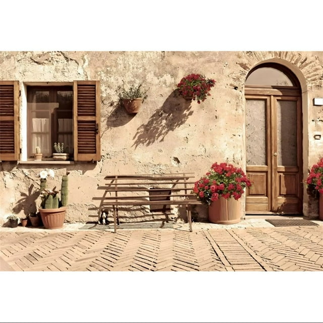 Beautiful Italy Dolomites Valley Scenery Backdrop Blue Sky Clouds High ...
