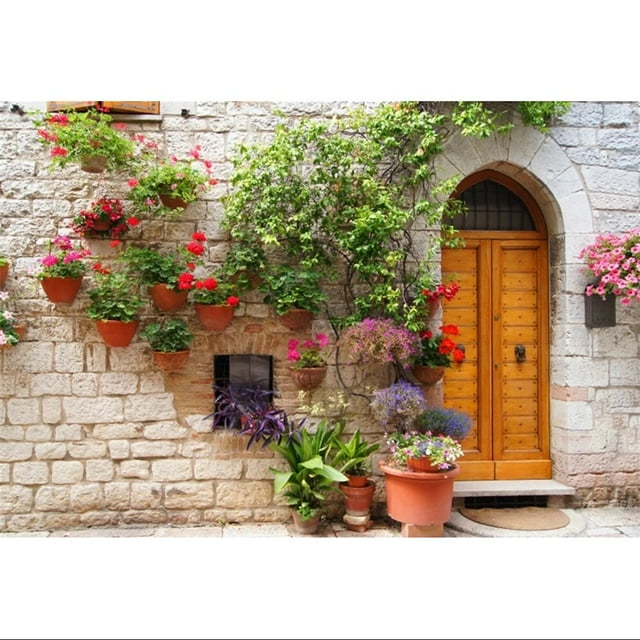 Beautiful Italy Dolomites Valley Scenery Backdrop Blue Sky Clouds High ...