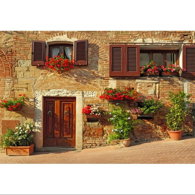 Beautiful Italy Dolomites Valley Scenery Backdrop Blue Sky Clouds High ...