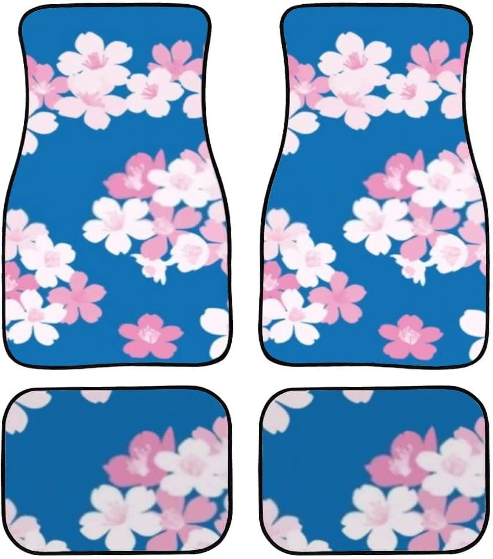 Beautiful Japanese Cherry Blossom/Sakura Print Carpet Floor Mats-Front ...