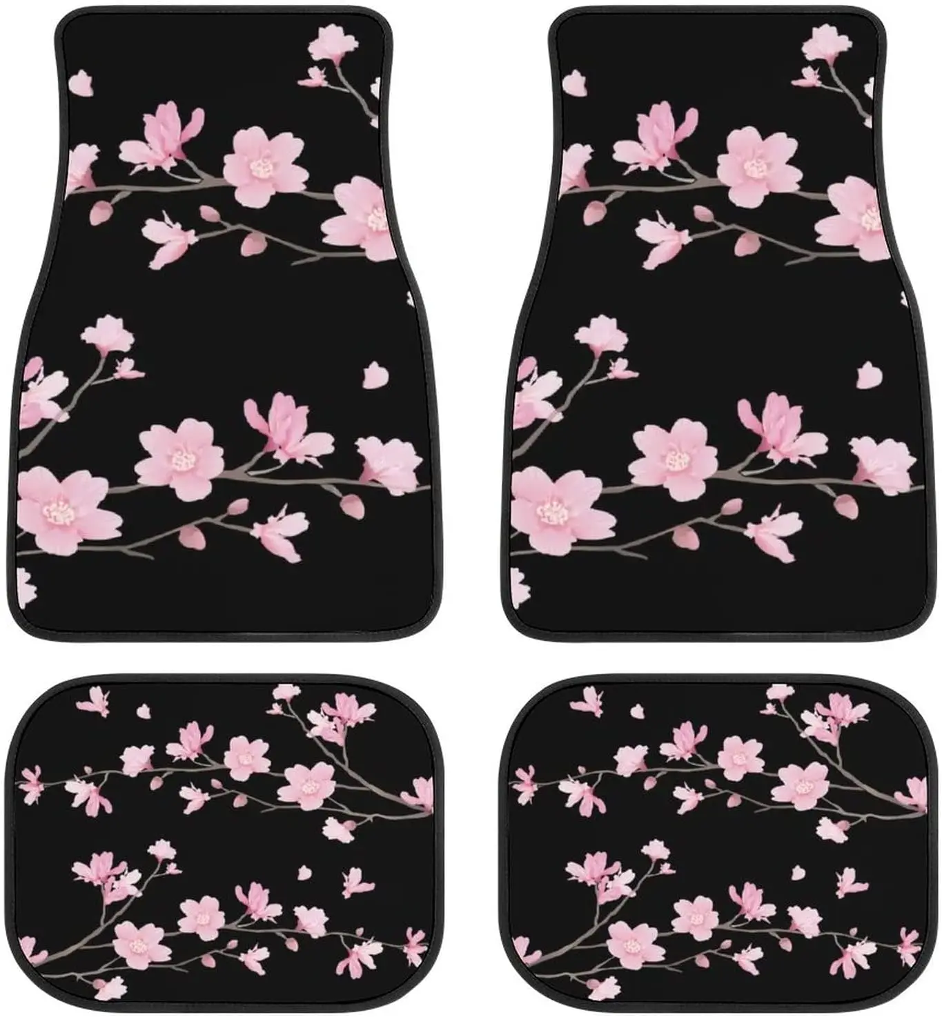Beautiful Japanese Cherry Blossom/Sakura Print Carpet Floor Mats-Front ...