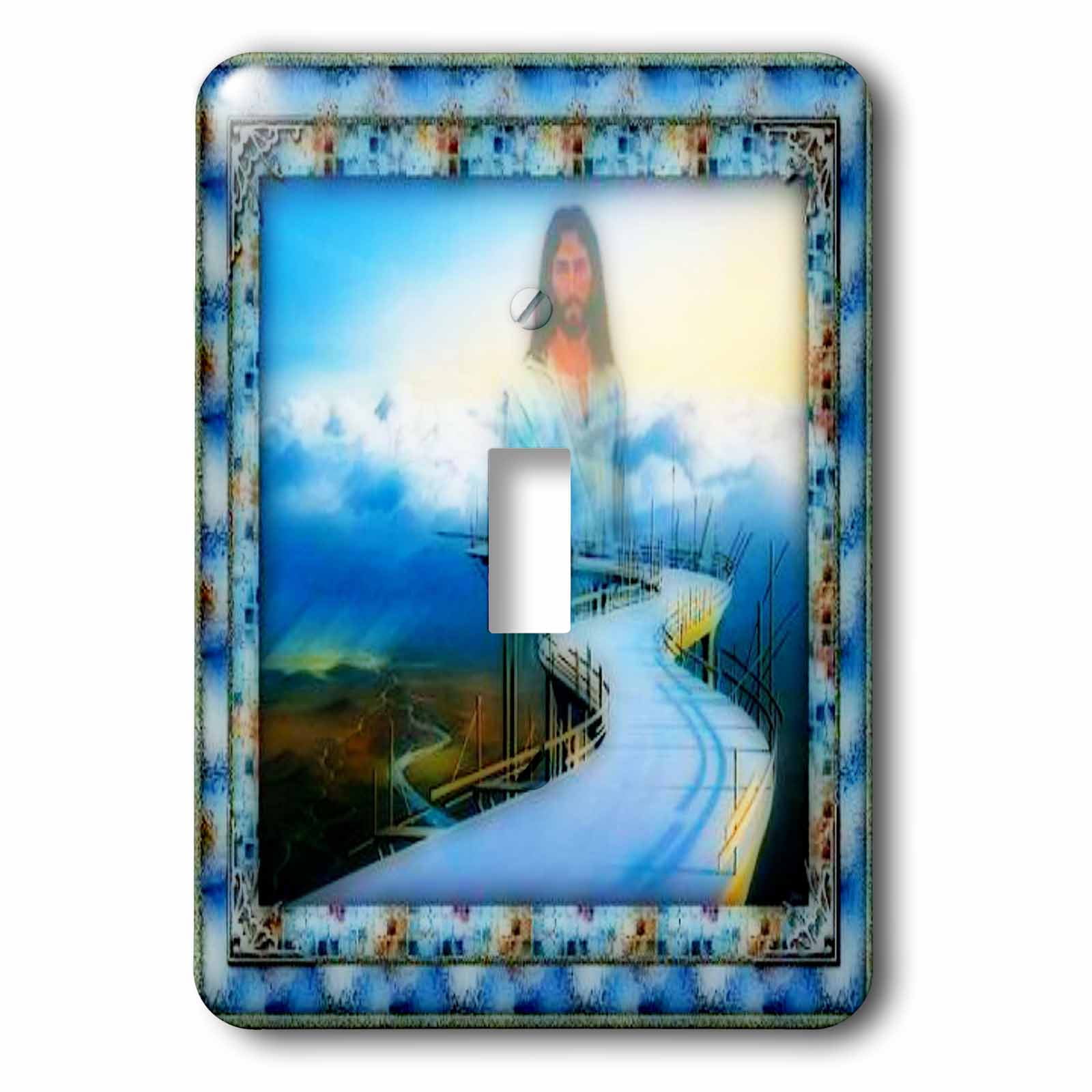 3dRose, Beautiful Jesus Frame Look Art, single toggle switch - Walmart.com