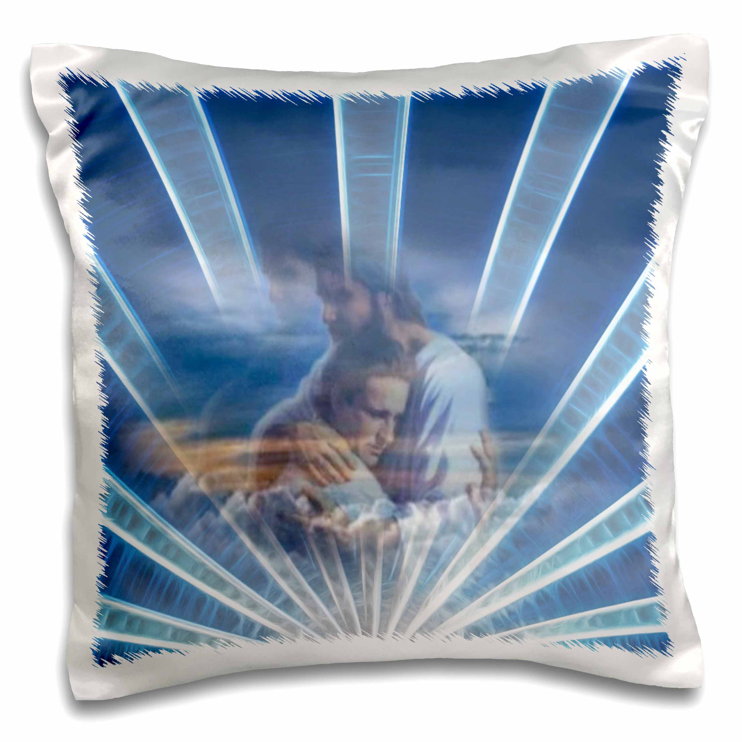 3dRose, Beautiful Jesus comforting one of his own in with clouds and ...