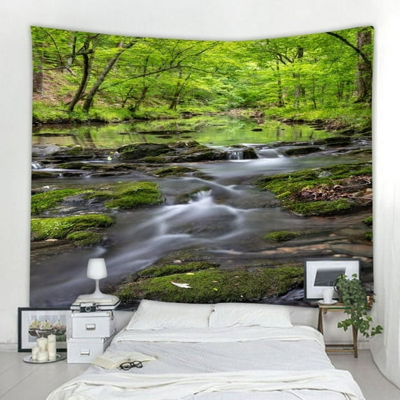 Beautiful Lake Landscape Wall Tapestry Hippie Wall Hanging Boho ...