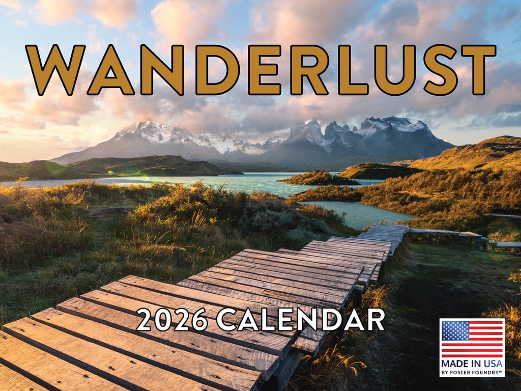 Beautiful Landscape Wanderlust Calendar 2026 - Walmart.com