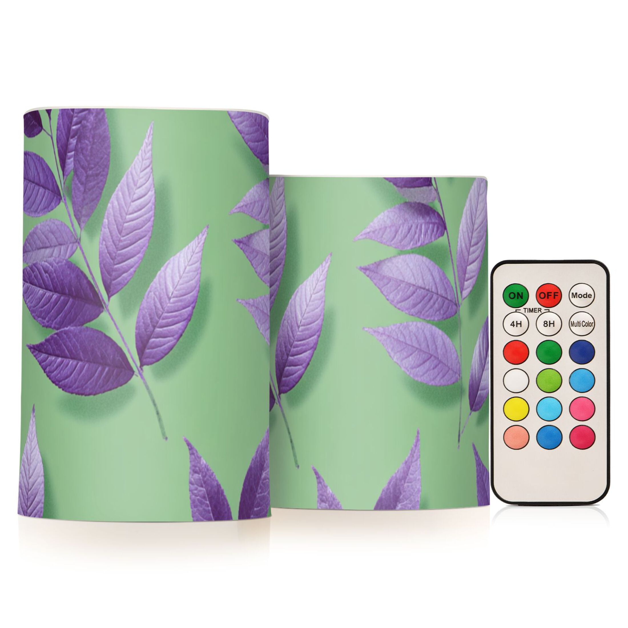 Beautiful Lavender Leaves Plant Flickering Flameless Candles LED ...