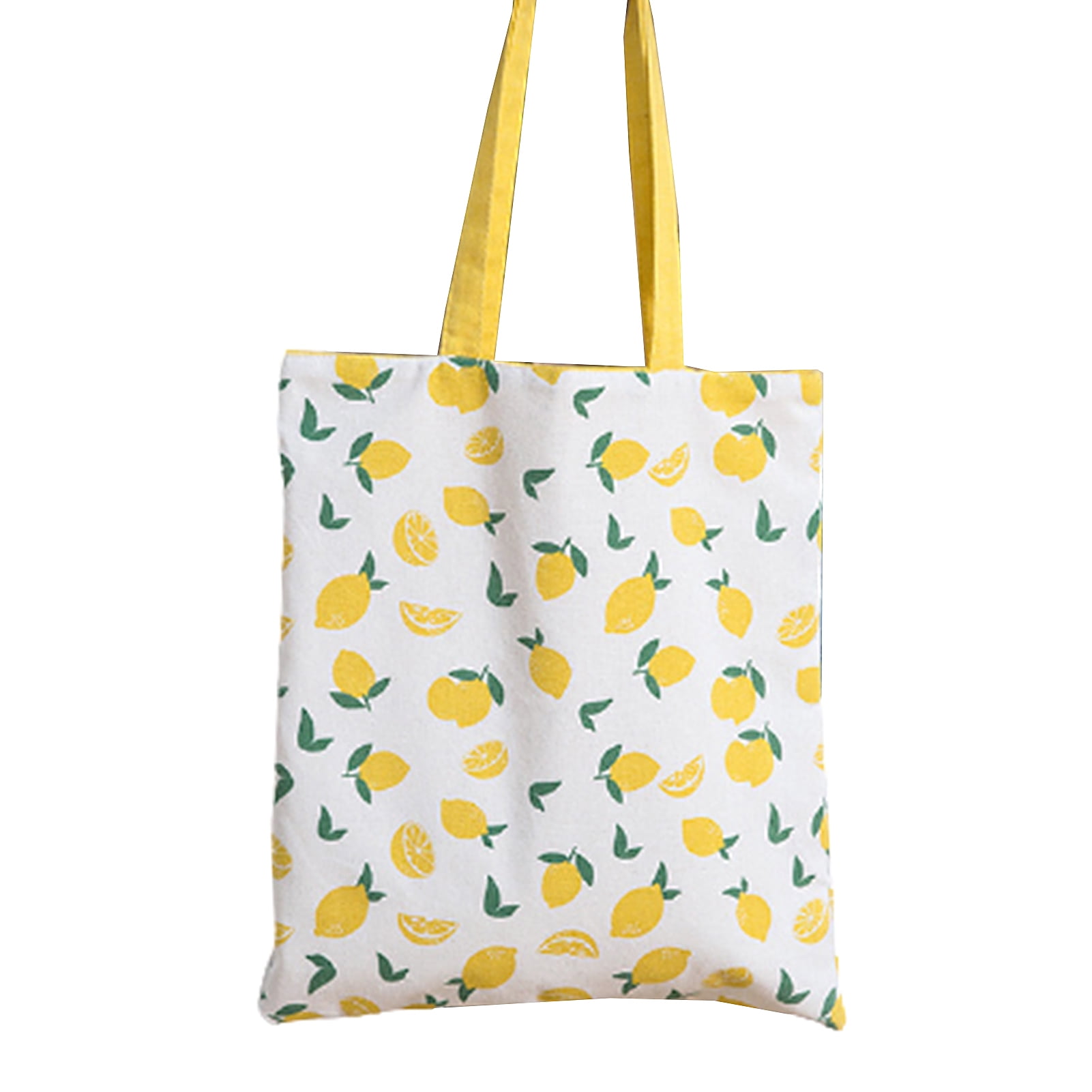 Beautiful Lemon Floral Pattern Large Canvas Market Beach Travel ...
