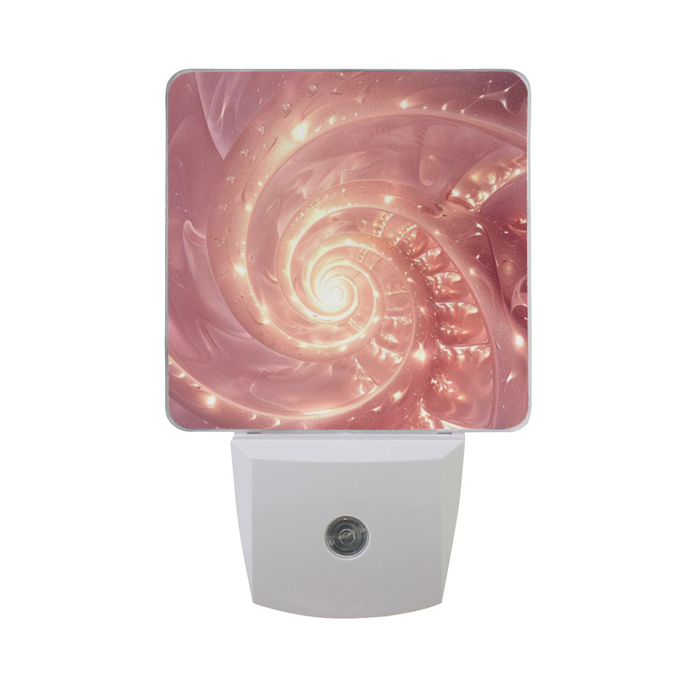 Beautiful Light Swirl LED Night Light Dusk to Dawn Sensor 2 Pack Plug ...