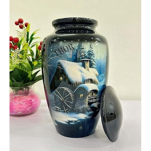 Beautiful Lighthouse Cremation Urn for Ashes Handcrafted ice House ...