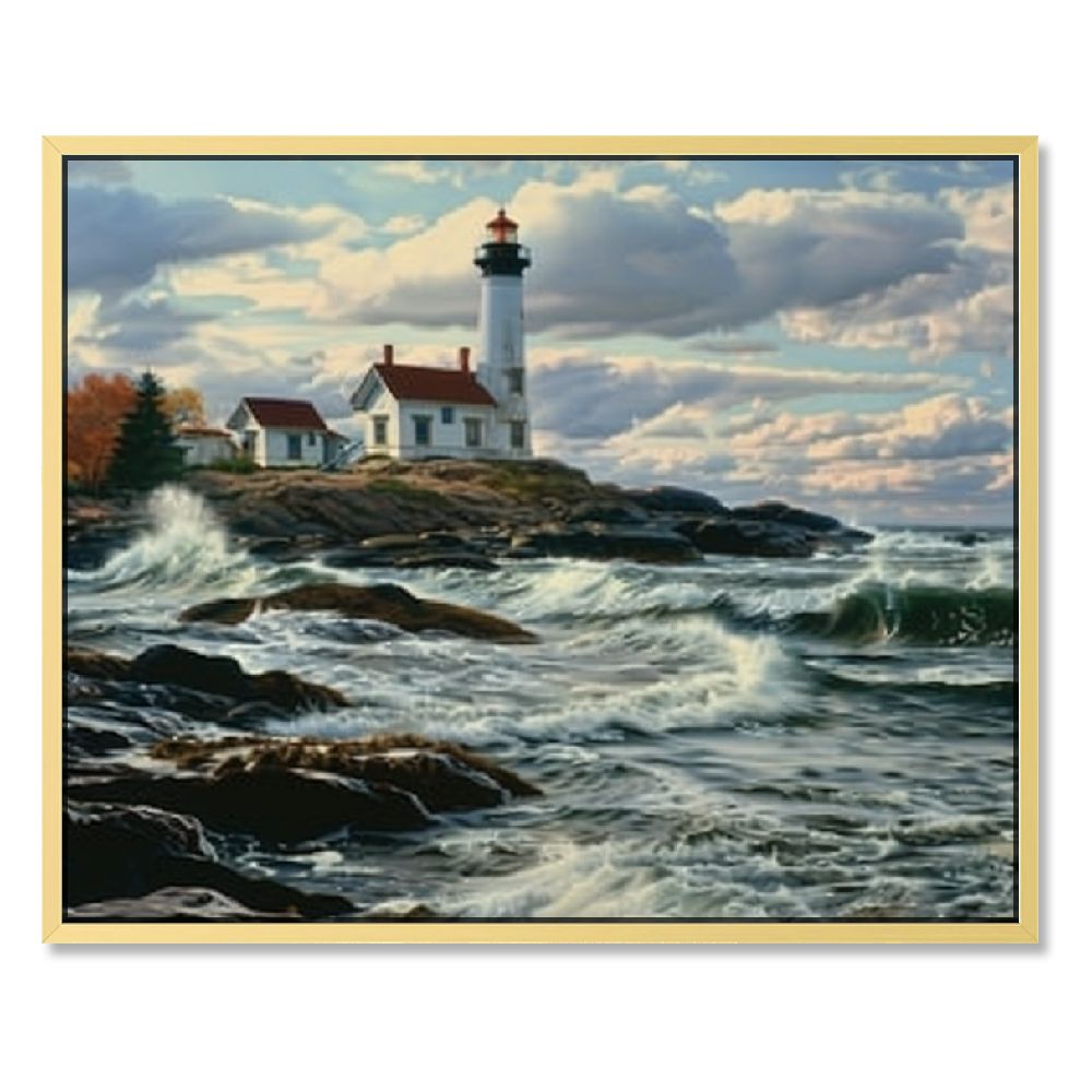 Beautiful Lighthouse In South Haven Michigan Oil Painting Original ...