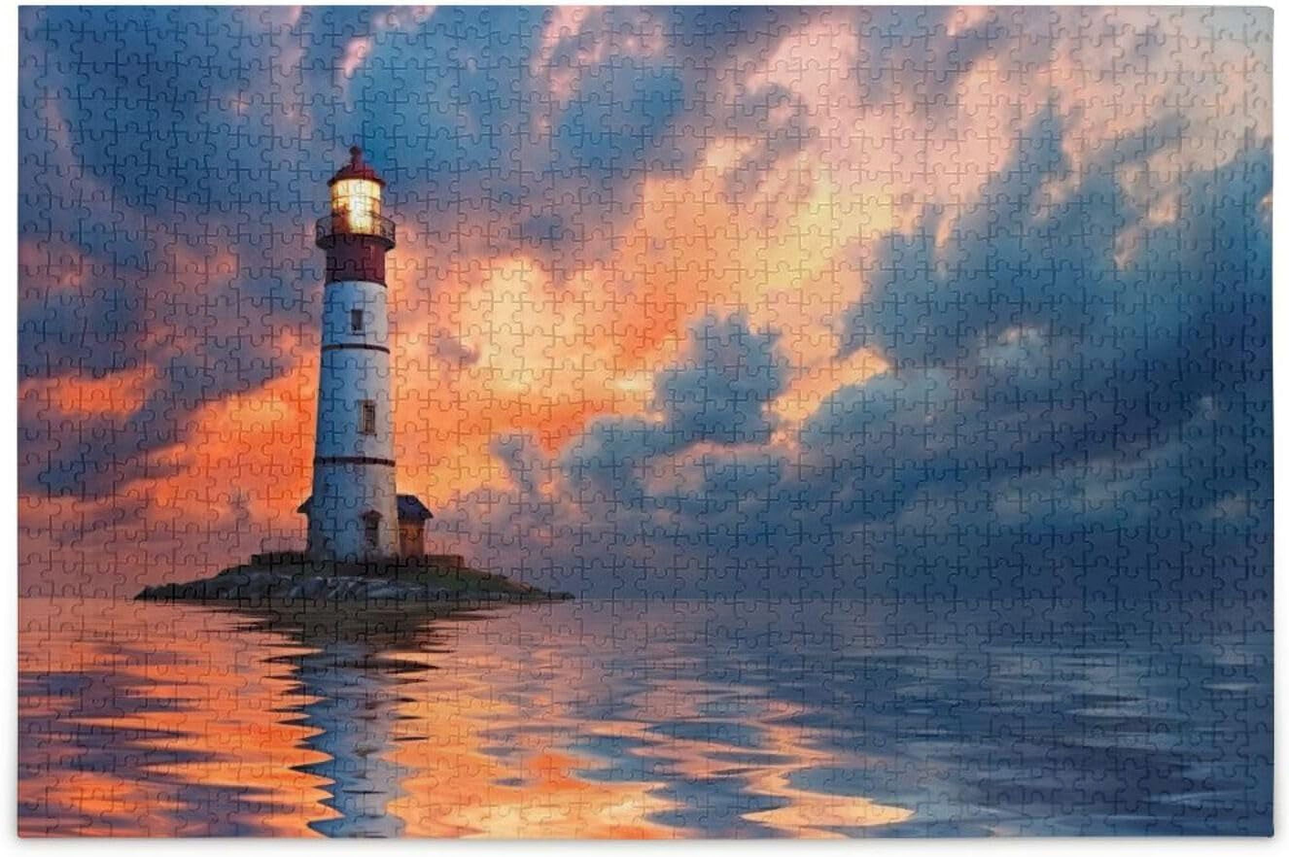 Beautiful Lighthouse Scenery Jigsaw Puzzles for Adults or Kids 1000 ...