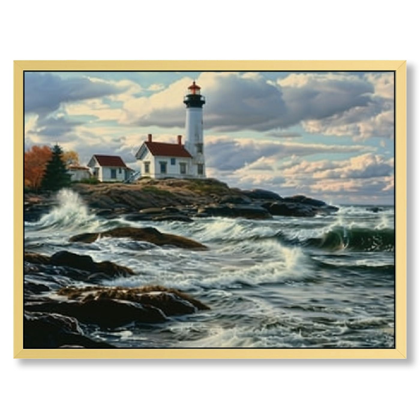 Beautiful Lighthouse In South Haven Michigan Oil Painting Original ...
