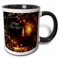 3drose, Beautiful Lit Candle in Star Frame, Amber Tones, Happy New Year ...