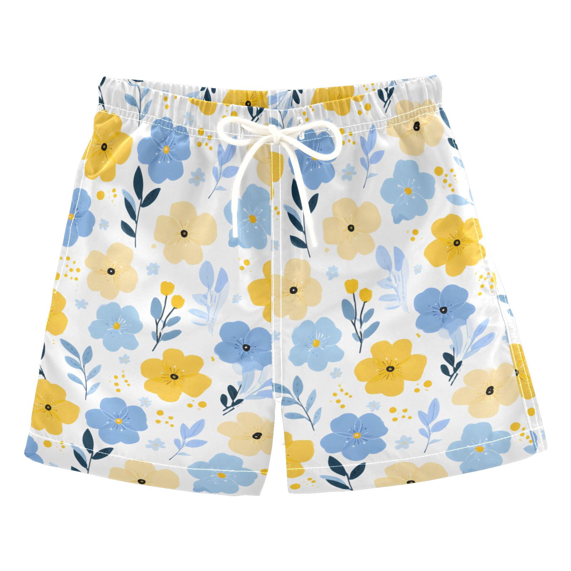 Beautiful Little Flower Swim Trunks Quick Dry Beach Pool Board Shorts ...