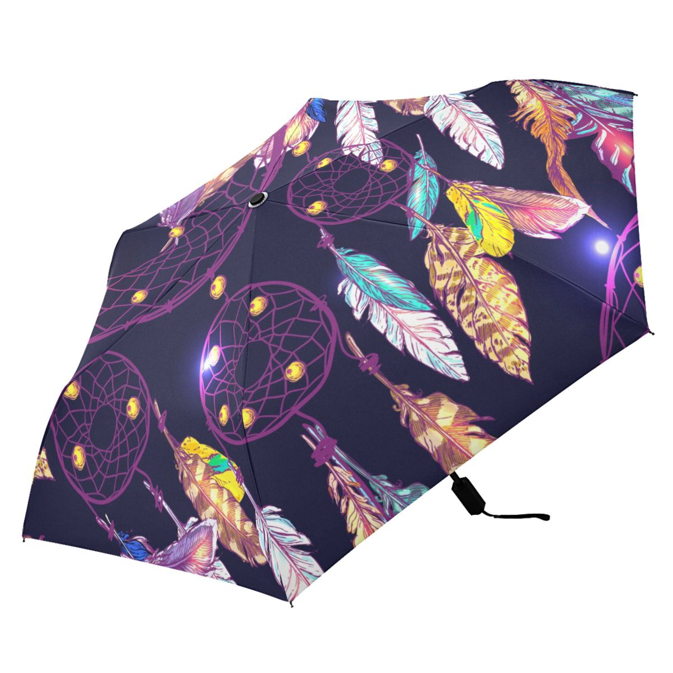 Beautiful Magic Bohomia Compact Folding Umbrella for Rain Windproof ...