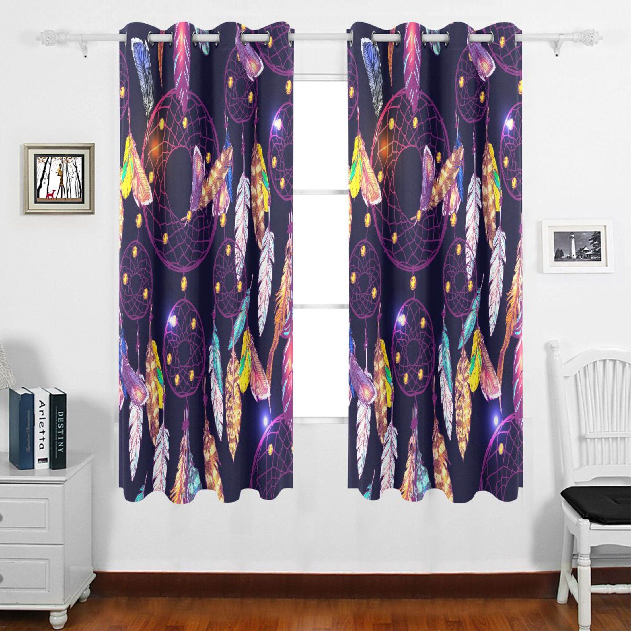 Beautiful Magic Bohomia Grommet Blackout Curtains Thermal Insulated ...